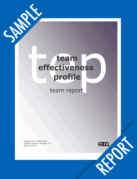 Team Effectiveness Profile - TEAM Online Sample Report| Management ...