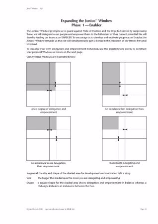 Jonico Window-Self (FREE PDF SAMPLE)| Management Learning Resources