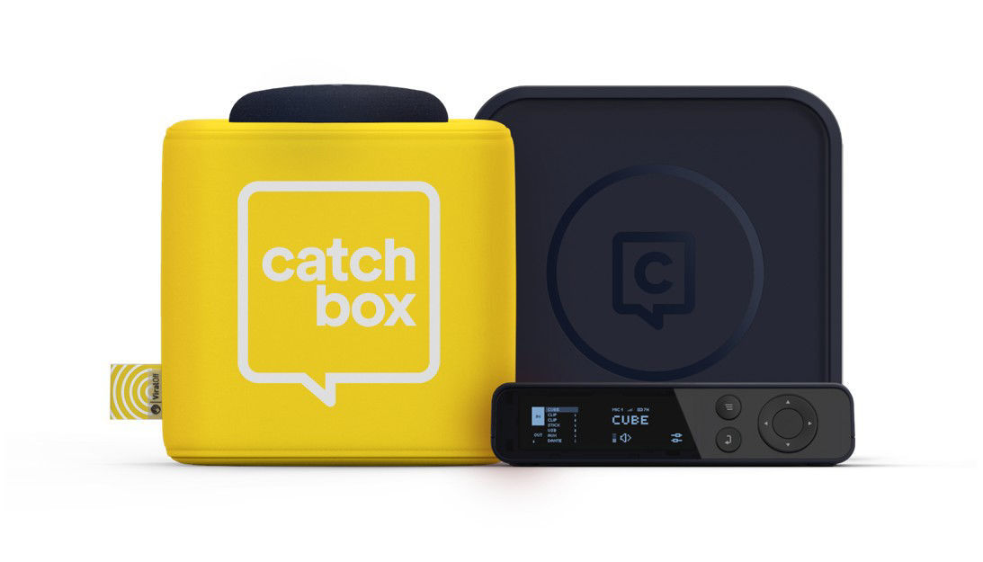 Catchbox Plus System with 2 Channel Hub DSP Receiver with 1 Cube inc ...
